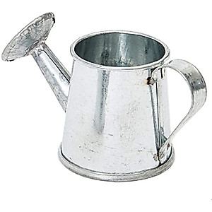 12-Pack Mini Galvanized Watering Can, Decorative Mini Watering Can for Crafts, Party Favors, Housewarmings, Garden-Theme Parties, and Home Decor (Silver, 3x1.6 in)