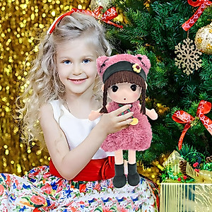 HWD Kawaii 17 inch Stuffed Plush Girl Toy Doll Good Gift for Kids Baby Lover.(Purple)