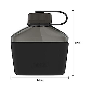 ALTA SERIES BY THERMOS Plastic Canteen Bottle 32 Ounce, Espresso Black