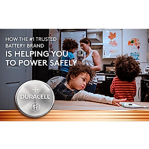 Duracell CR2032 3V Lithium Battery, Child Safety Features, 12 Count Pack, Lithium Coin Battery for Key Fob, Car Remote, Glucose Monitor, CR Lithium 3 Volt Cell (2032 3V)