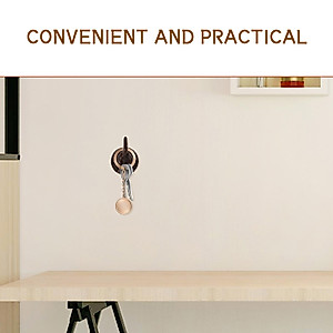 MAGICLULU Rustic Coat Hook Cast Iron Dog Tail Coat Hooks Wall Mounted Hook Heavy Duty Decorative Hanger for Hanging Coats Towels Keys Scarf Bag Key Hat