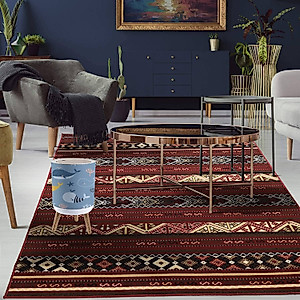 7L/1.8 Gallon Garbage Can with Press Top Lid Seamless childish with funny whales Creative scandinavian kids texture Trash Bin with Wooden Legs Dog Proof Round Trash Can for Kitchen Outdoor Bathroom