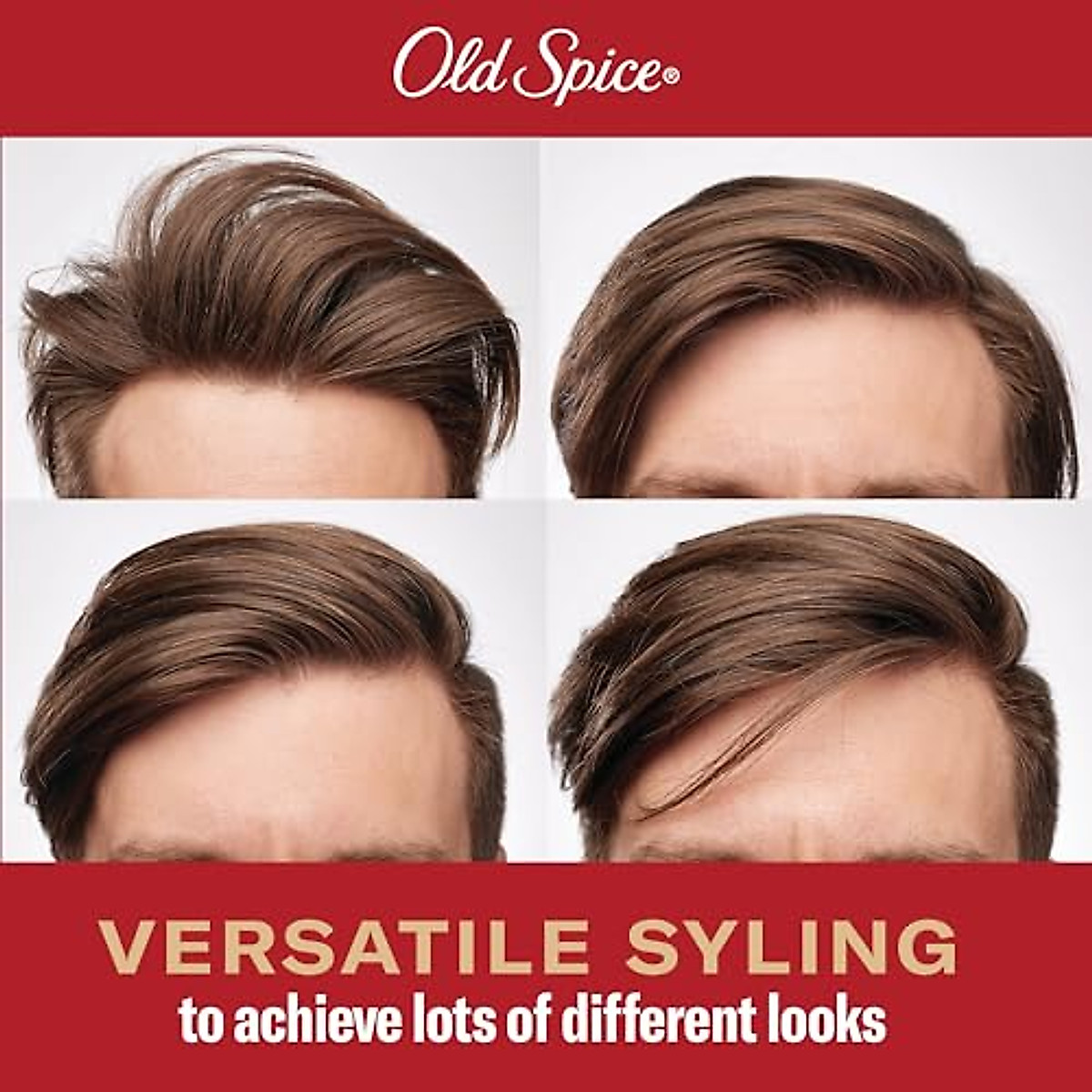 Old Spice Hair Styling Pomade for Men, Medium Hold No Shine 2.22 Fl Oz Each, Twin Pack
