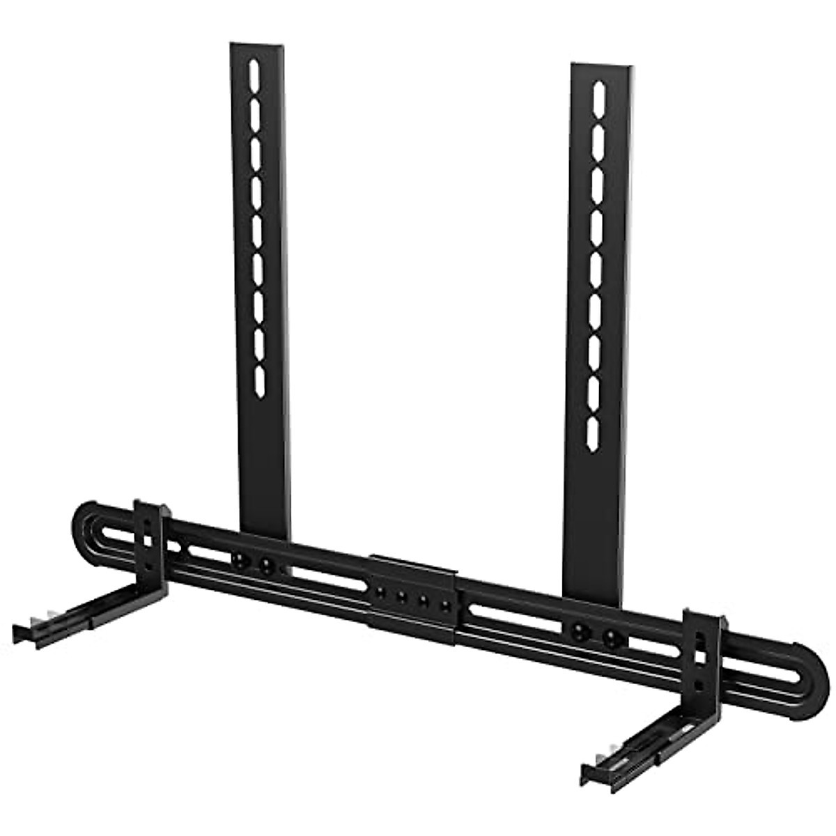 USX MOUNT Universal Soundbar Mount Sound Bar Mounting Bracket to TV, Soundbar Wall Mount Fits 3 Options with Hole/Without Hole Installation, Extendable 3.4-6.06" No-Slip Base Holder, Max VESA 600x400