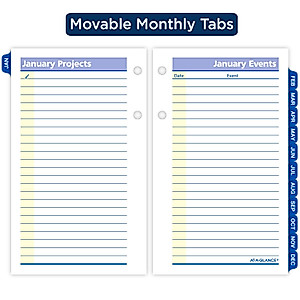 AT-A-GLANCE 2024 Daily Desk Calendar Refill, 3-1/2" x 6", Standard, Loose-Leaf, QuickNotes (E5175024)