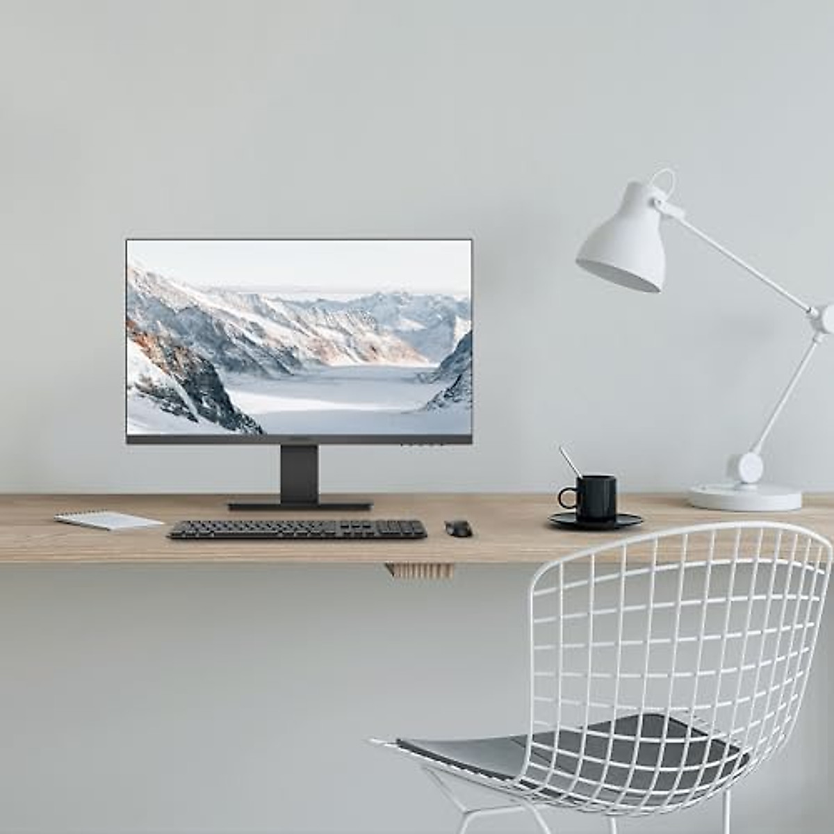 KOORUI 24 inch Computer Monitor, 75Hz FHD IPS Monitor, Frameless Ultra Slim Design, 99% SRGB, Flicker-Free, HDMI, VGA, VESA Mountable, Ergonomic Tilt Eye Care LED Display for Home Office