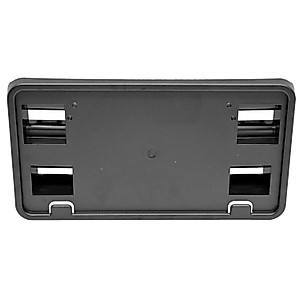 DAT AUTO PARTS Front Bumper License Plate Frame Tag Mounting Bracket Holder Replacement for 2015-2017 Ford F-150 Series Non Turbo Black Textured Plastic FO1068165 FL3Z17A385A