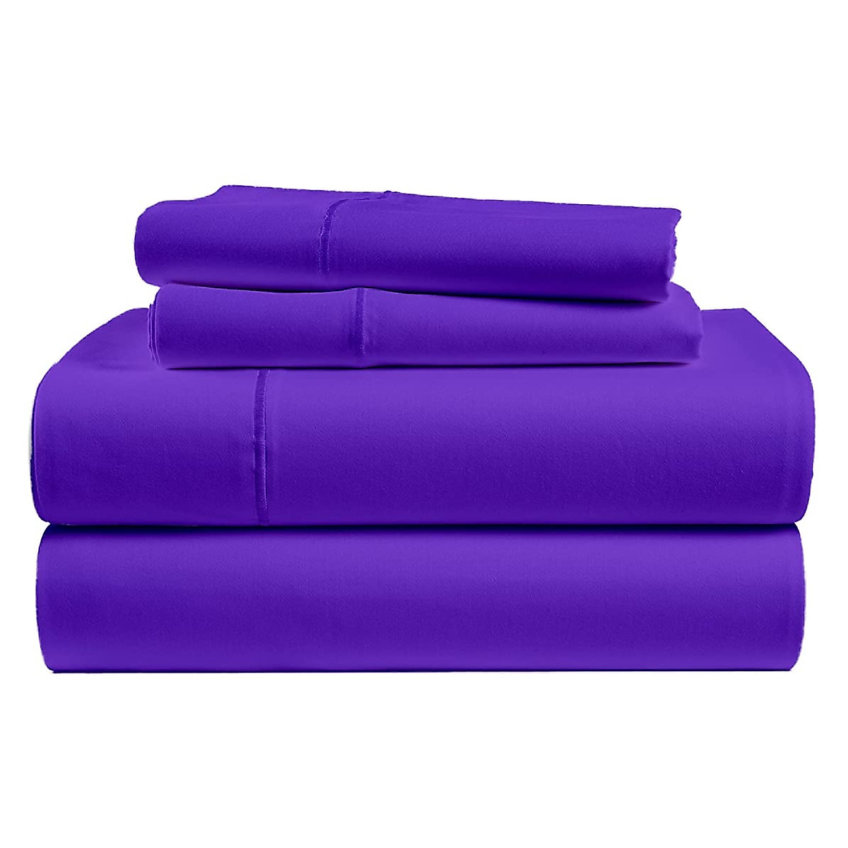 Luxora Bedding Heavy Wight 100% Egyptian Cotton, 1000 Thread Count Sheet Set Full Size Purple Bed Sheets,8 Inches Deep Pocket
