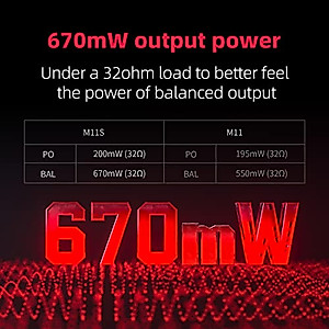 FiiO M11S Hi-Res MP3 Music Player with Dual ES9038Q2M, Android 10 Snapdragon 660, 5.0inch, Lossless DSD/MQA, 5G WiFi/Apple Music/Tidal/Amazon Music 4.4mm 2.5mm/3.5mm/4.4mm Black