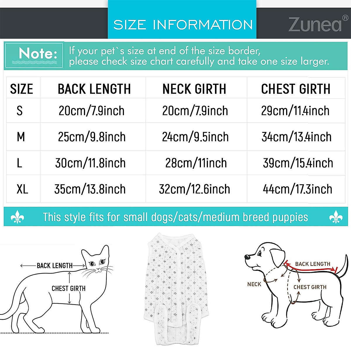Zunea Dog Recovery Suit After Surgery for Small Toy Dogs Cat Female Pet Spay Recovery Suit Soft Breathable Puppy Abdominal Wounds Bandages Suit, E-Collar Alternative Wear Prevent Licking Pink L