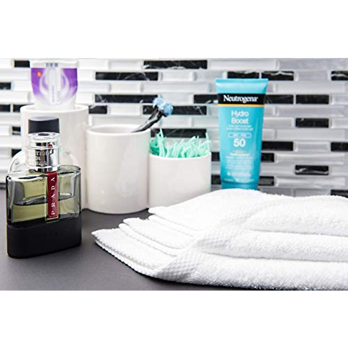 Raymond Clarke® Washcloths, Face Towels Cotton White Twelve Pack, 12x12 inch, Ultra Soft face Cloths White, Spa Towels, fingertip Towels, Nail Towels (White, 12)