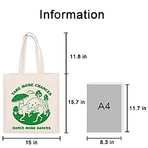 Kimoli Canvas Tote Bag Aesthetic Cute Beach Bag Reusable Grocery Shopping Bags Totes for Women DM6C