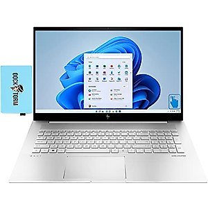 HP Envy Laptop 17 17.3" 60Hz Touch FHD Home & Business Laptop (Intel i7-1255U 10-Core, 64GB RAM, 2TB PCIe SSD, Intel Iris Xe, (1920x1080), Fingerprint, WiFi, Bluetooth, Win 11 Pro) with Hub
