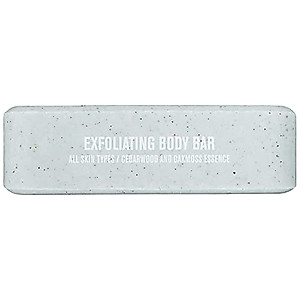 Baxter of California Exfoliating Body Bar Soap for Men with Cedarwood and Oak Moss Essence | For All Skin Types | Buffs Out Dry Skin and Boosts Cell Renewal | 7 ounces | Holiday Gift Guide