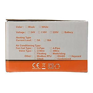 Wengart Underfloor Heating Thermostats Controller 7-Day Programmable with LCD Touch Screen WG505,AC230V 3A Work for Radiant Floor Heating Link Gas Boiler White