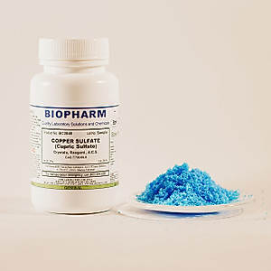Copper Sulfate (Cupric Sulfate) Pentahydrate Crystals, Reagent, ACS Grade 100 Grams, Bright Blue