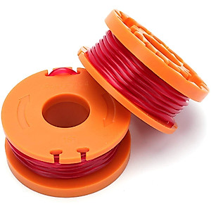 WA0010 String Trimmer Spool Line for Worx , Edger Spool Compatible with Worx trimmer spools Weed Eater String, 0.065 inch 10ft Autofeed Replacement spool Line for WA0010 Electric Weed Whacker Eater