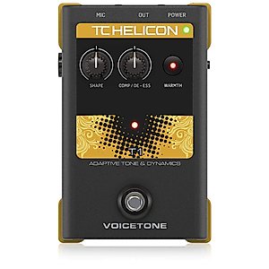TC Helicon VOICETONE T1 Single-Button Stompbox for Studio Mastered Vocal Tone