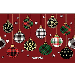 Tervis Triple Walled Christmas Holiday Ornaments Insulated Tumbler Cup Keeps Drinks Cold & Hot, 30oz, Stainless Steel