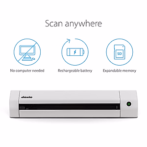 Doxie Go SE Wi-Fi - Simplify Going Paperless with The First Easy-to-Use Wireless Document & Photo Scanner with Portable Scanning, Unlimited Searchable Documents & Seamless Software for Mac, PC, & iOS
