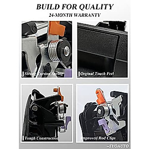 SYOAUTO Tailgate Handle for 2007-2013 Toyota Tundra Liftgate Latch Handle with Keyhole Replaces# 69090-0C040, 690900C040, 81213