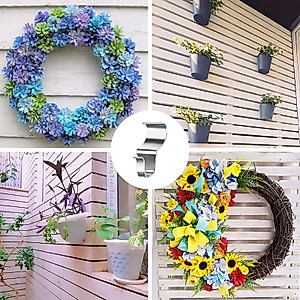 JUGEFORNI No-Hole Needed Vinyl Siding Hooks for Hanging,Heavy Duty Stainless Steel Siding Clips Outdoor Wreath Hangers for Fall Porch Decorations (20 Pack)