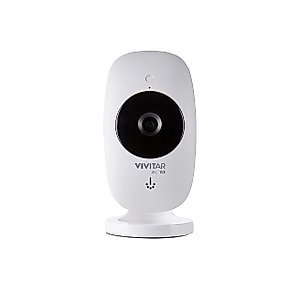 Vivitar IPC113-WHT Wide Angle 1080p HD Wi-Fi Smart Home Camera with Motion Detection, Night Vision, Cloud Backup, Two-Way Audio, Child and Pet Monitor, iOS and Android App for Home/Office Use, White