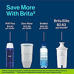 Longlast Replacement Filters for Brita Water Pitchers - 2 Pack