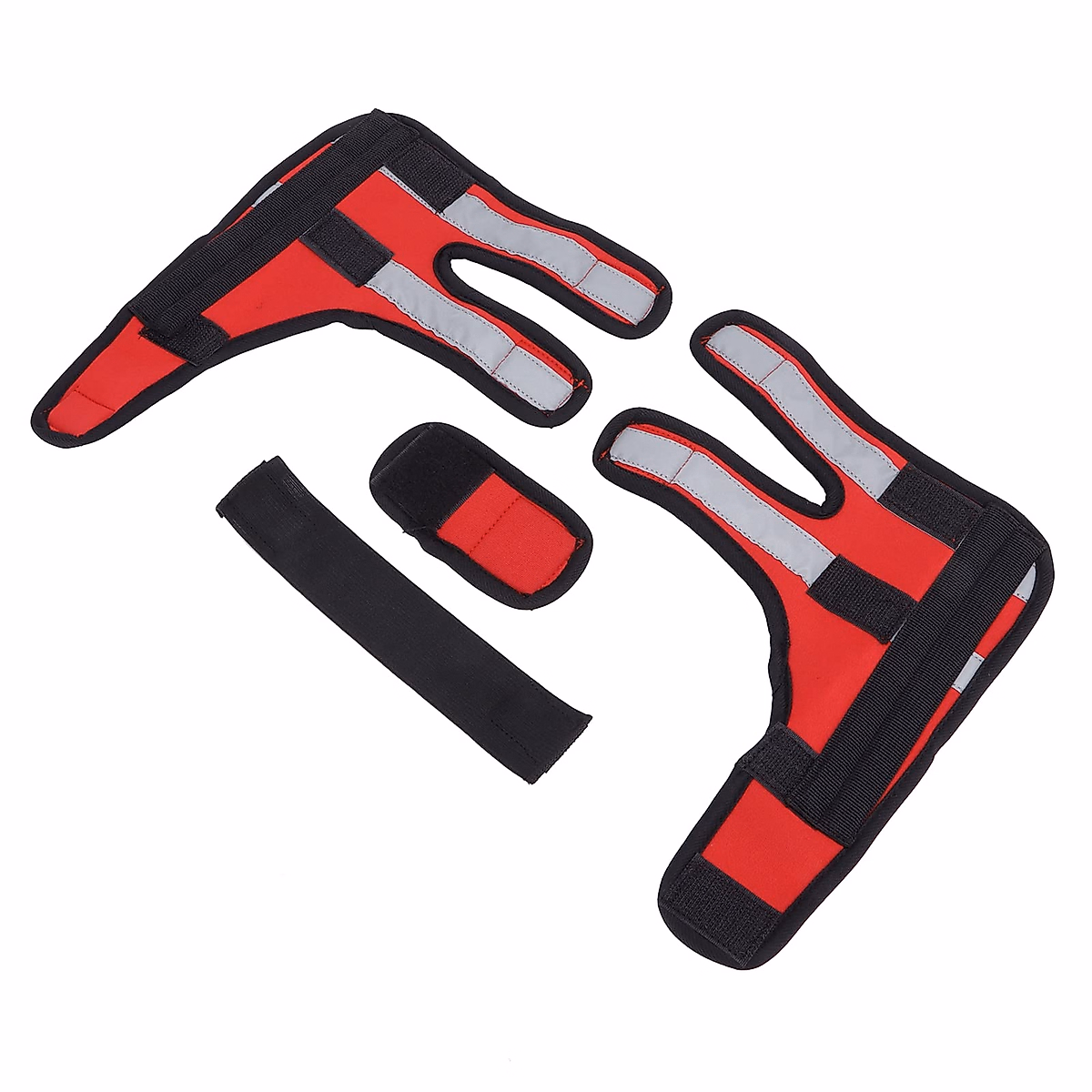 GLOGLOW 1 Pair Dog Front Leg Braces, Reflective Dog Shoulder Brace Front Leg Brace Canine Elbow Protector for Ligament Injuries Sprains(Red M)