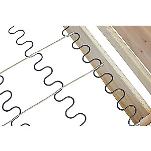 House2Home 18" Couch Spring Repair Kit to Fix Sofa- Includes 4pk of Springs, Upholstery Spring Clips, Seat Spring Stay Wire, Screws, and Installation Instructions