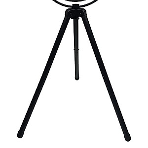 HUNTER 90646 Metal Tripod Fan, Adjustable Tilt, 3 Speeds, 12", Matte Black Finish