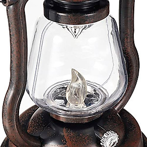 Solar Lantern Outdoor Hanging Solar Lights Dancing Flame Christmas Decor Vintage Led Waterproof Camping Lamps Landscape Decor for Table Patio Garden Yard Pathway Porch (Copper)