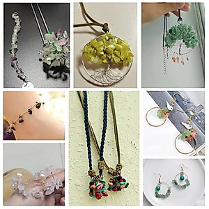 JGQGB Natural Stone Beads Set Irregular Gemstones Crystal Loose Rocks Bead for Bracelet Jewelry Making Crafting DIY