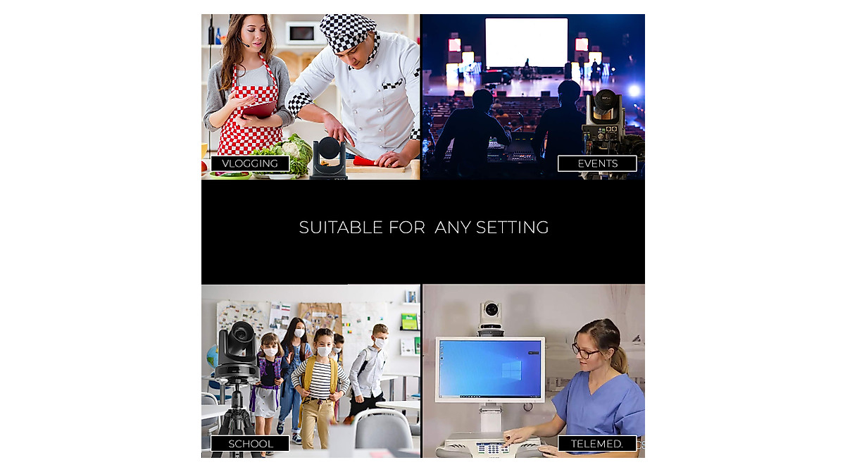 PTZOptics 30X-NDI Camera with Joy Stick Control