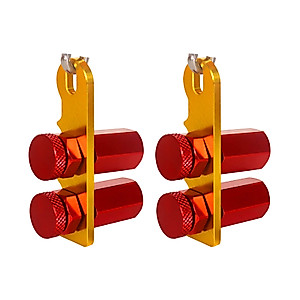 2Sets Tall Stair Gauges for Framing Square with Holder and Rafter Lengthen Anti-Lost Non-Slip Framing Square Stops Stair Gauge Knobs for Circular Saw, Carpentry Squares, Stair Stringer Layout Tool