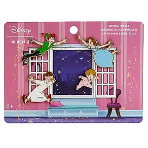 Loungefly Disney Peter Pan 70th Anniversary You Can Fly 4pc Pin Set