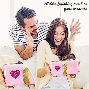 Solvingdom Thank You Stickers Roll of 1000 Pcs - 1.18 Inch Self-Adhesive Label Supplies Parties Gifts Bags Boxes Small Business Handmade Goods Flower Store-10 Decorative Designs Round Hearth Shaped