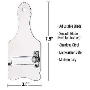 Alma Gourmet Premium Quality Stainless Steel Truffle Slicer/Shaver | Made in Italy