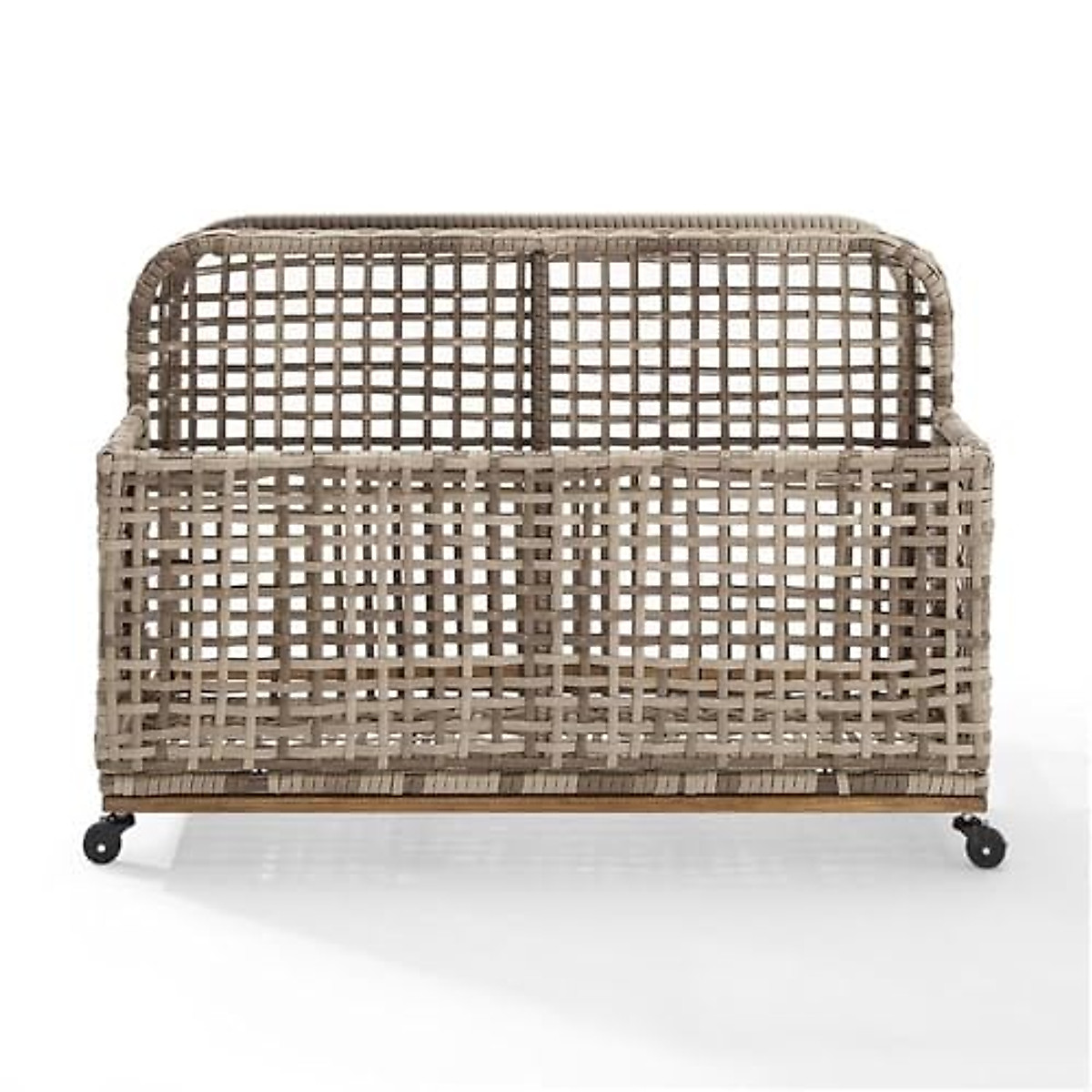 Afuera Living Coastal Wicker / Rattan Pool Storage Caddy in Natural