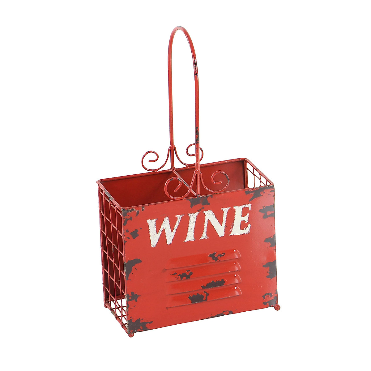 Deco 79 Metal wine Holder 3 Assorted, 8 by 15"