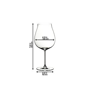 Riedel Veritas Pinot Noir Glass, 2 Count (Pack of 1), Clear
