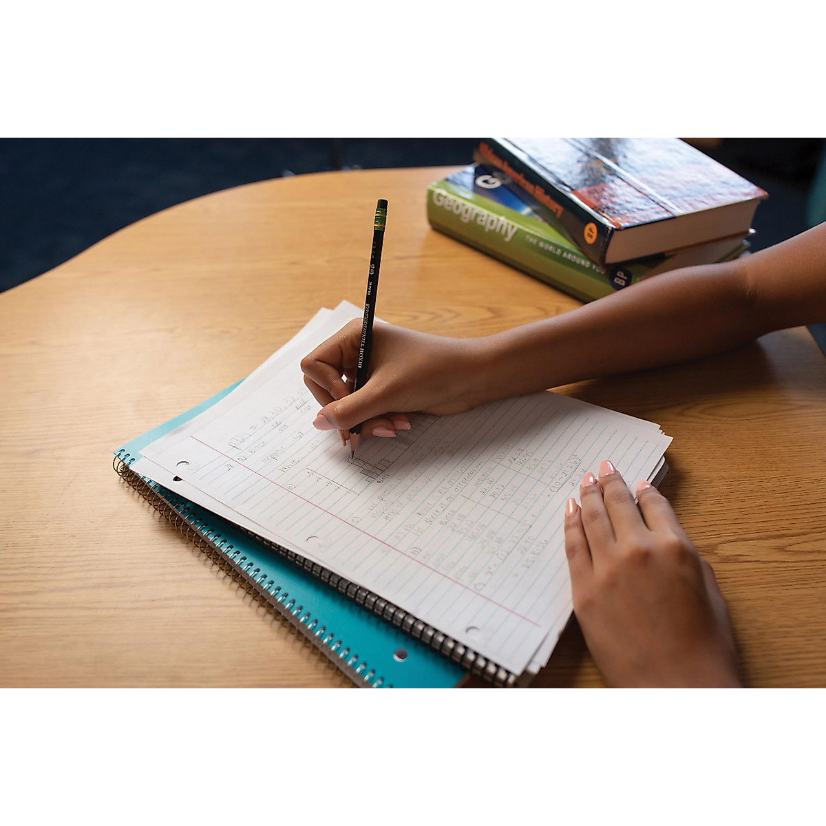 Ticonderoga Wood-Cased Pencils, Pre-Sharpened, 2 HB Soft, Black, 10 Count