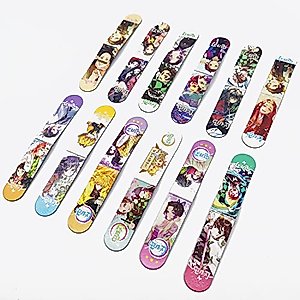 Anime Bookmark Random 12pcs Magnetic Bookmark Anime Merch Anime School Supplies (Guimie 2 Bookmark)