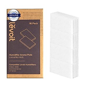 LEVOIT Aroma Pads 16 Pack, Humidifier Replacement Filters, Compatible with LV600S, Classic300S, LV600HH, OasisMist450S, Make The Fragrance Stronger and Longer Duration, White