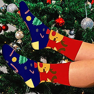 Funny Christmas Socks Box for Men Women Teen Boys Girls - Christmas Secret Santa Gifts Fun Novelty Funky Crazy Silly Cool Cute Santa Socks Xmas Gifts Stocking Stuffers