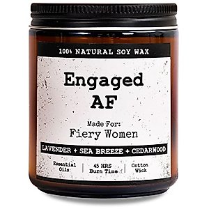 Engagement Gifts for Women - Wedding Candle, Bridal Shower, Bachelorette Party Gift for Bride to Be - Christmas Present for Engaged Couple Fiance, Couples Gift - Hendson Scented Candles