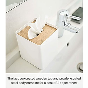 Yamazaki Home Box Cover Steel | Tissue Case, One Size, Ash