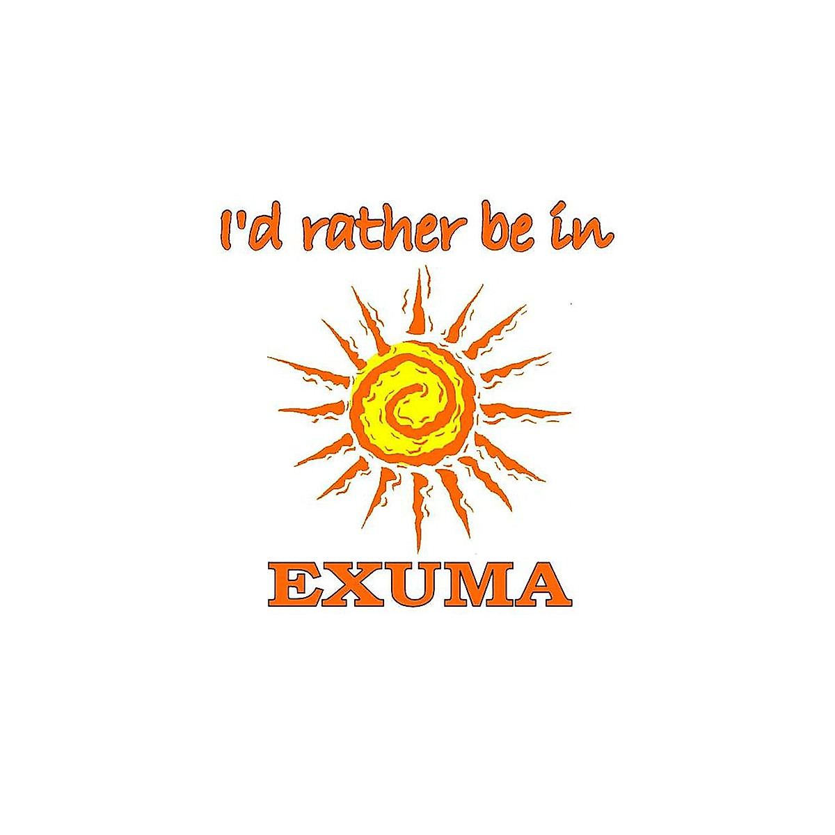 CafePress I'd Rather Be In Exuma, Baham Mug Ceramic Coffee Mug, Tea Cup 11 oz