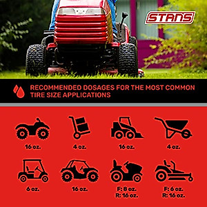 Stan’s Outdoor Tire Sealant, Flat-Tire Repair for Outdoor Utility Equipment like Trailers, Wheelbarrows, Handcarts, Golf Carts, and Tractors