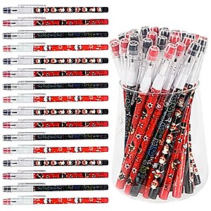 Kolewo4ever 48pcs HB Ninja Pencils Translucent Pencil Multipoint Pencil Multicolor Non- Sharpening Stackable Pencils Pop Up Plastic Pencils Ninja, Throw Pencil Christmas Stationery Pencil，4 style